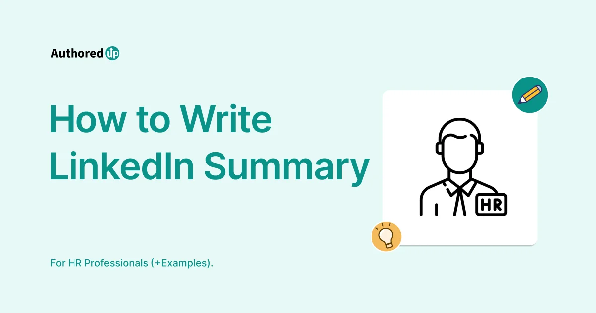 How to Write LinkedIn Summary for HR Professionals(+Examples)